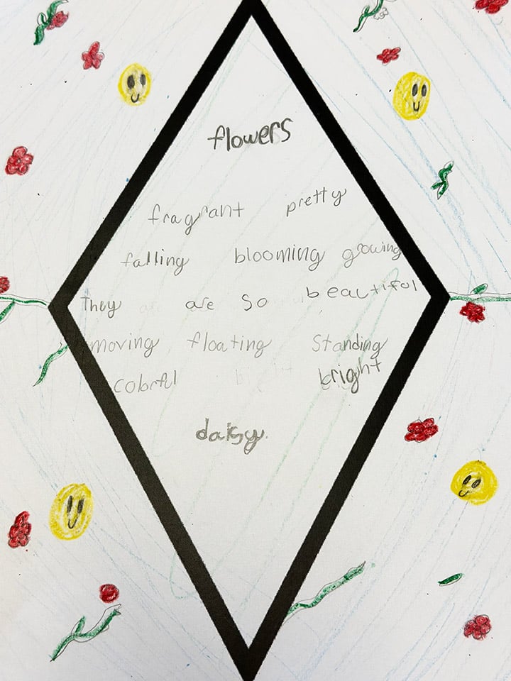 Celebrate National Poetry Month with a diamante poem activity for the ...