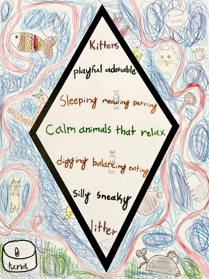 Celebrate National Poetry Month with a diamante poem activity for the ...